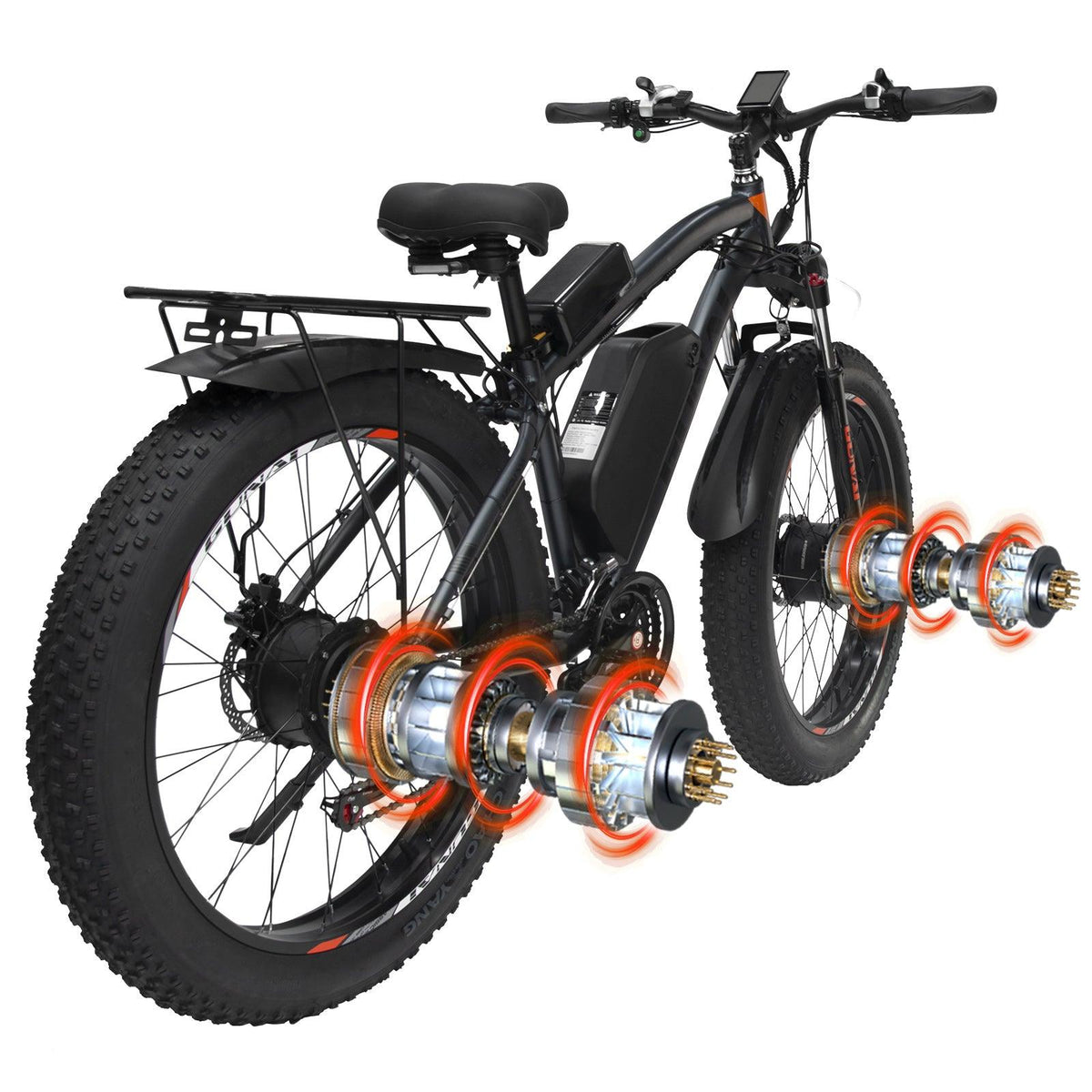GUNAI GN88 Dual Motor Electric Mountain Bike 2000W,48V 22AH Battery